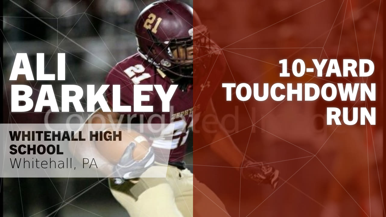 10-yard Touchdown Run vs East Stroudsburg South - Ali Barkley ...
